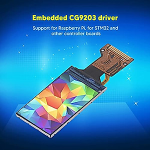 FECAMOS IPS Display Screen, Low Power Consumption TFT 1.08Inch 2Pcs IPS Display Accurate CG9203 Drive for Home for Factory