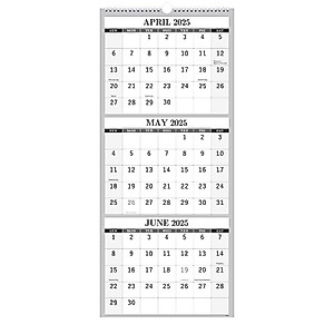 2023-2024 Wall Calendar – Apr.2023 - Jul.2024, 3 Month Calendar Vertical Display, 3-Month Wall Calendar 2023-2024, 11" x 26", Large Monthly Calendar, Lay- Flat, Holidays, Blocks, Perfect for Planning