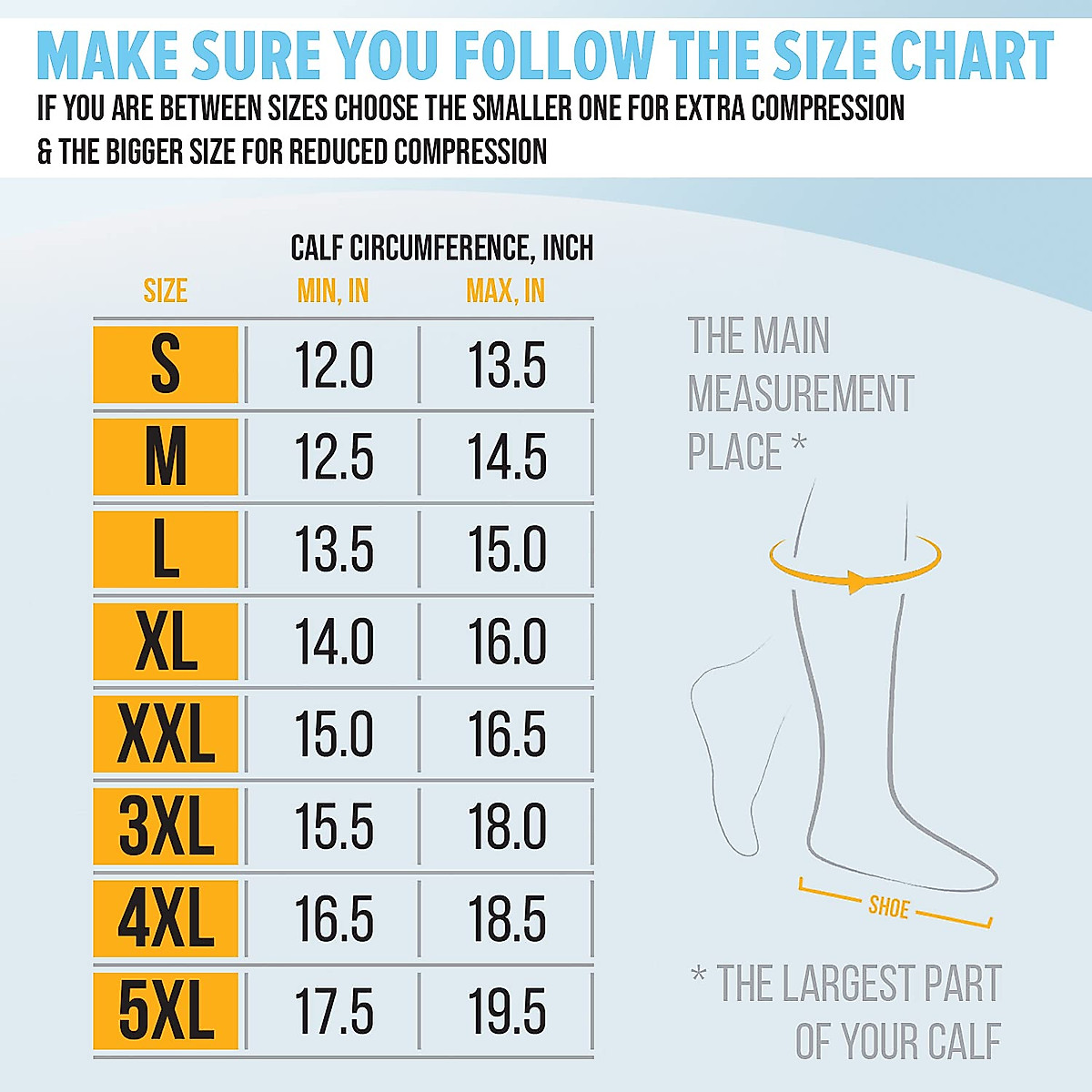 KEMFORD Calf Compression Sleeve for Men and Women - Shin Splint Sleeves for Leg, Calves – Running, Cycling