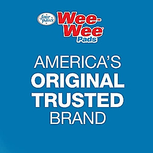 Four Paws Wee-Wee Odor Control with Febreze Freshness Pee Pads for Dogs - Dog & Puppy Pads for Potty Training - Dog Housebreaking & Puppy Supplies - 22" x 23" (100 Count),White