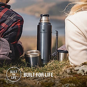 Stanley Classic Legendary Bottle BPA Stainless Steel Thermos - Keeps Cold or Hot for 24 Hours Leakproof Lid Doubles as Cup-Dishwasher Safe, Nightfall, 1.0 L
