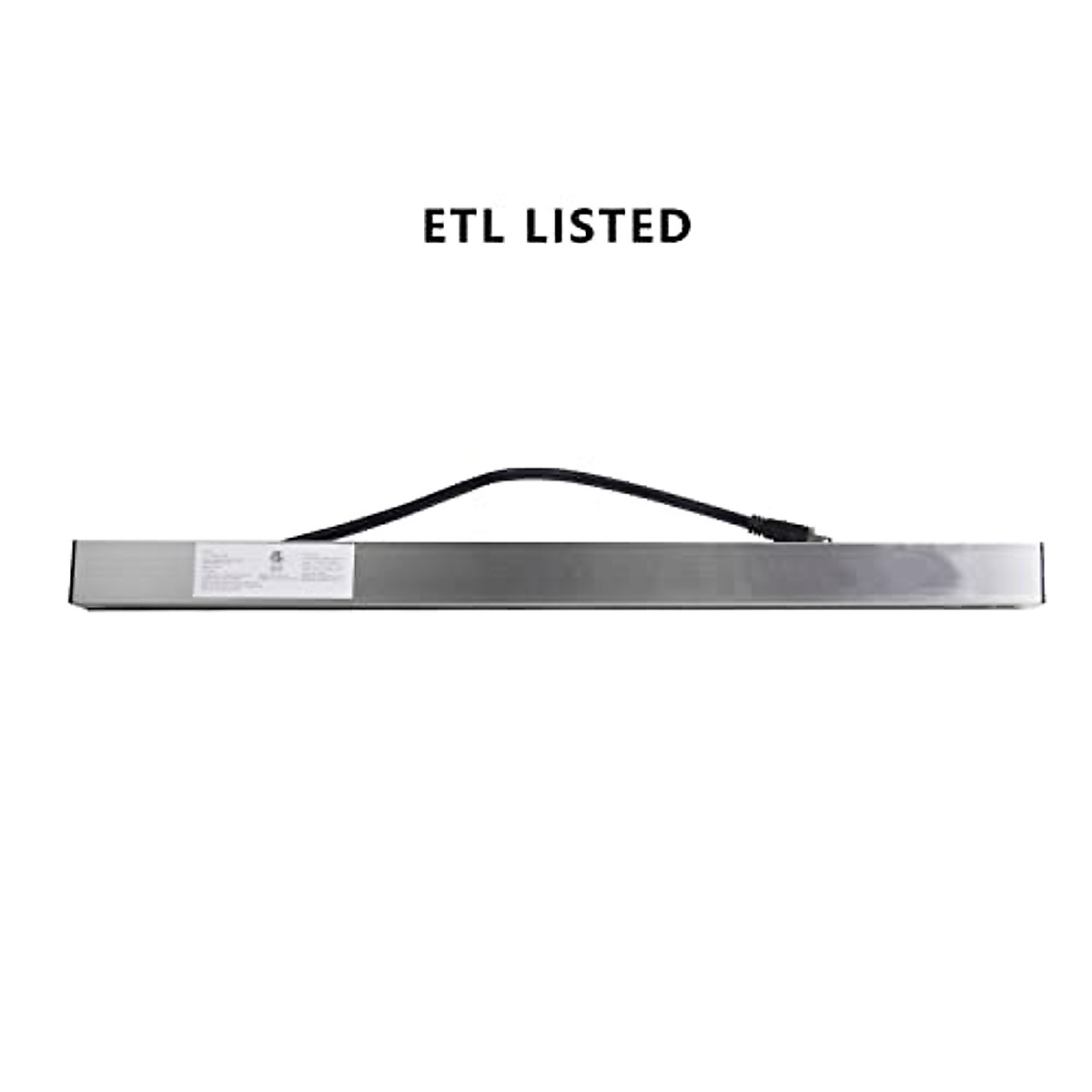 Inland Products 8 Outlet Aluminum Power Strip Silver (03197)