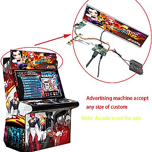 Arcade Cabinet Advertising Screen Stretched Bar LCD and 24 inch 1920x360 with HDMI DHL Shipping
