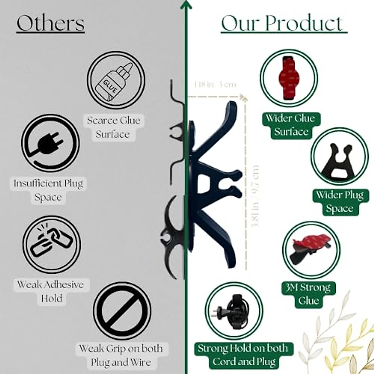 Heimn Sliding Mat and two Cord Organizers compatible with KitchenAid 4.5-5 Qt Tilt-Head Stand (4.5-5Qt Black Mat＋2xBlack Kitchen Accessories, 22x38-8.66x14.96")