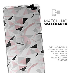 DesignSkinz Karamfila Marble & Rose Gold v7 Protective Vinyl Decal Wrap Skin Cover Compatible with The Samsung Galaxy S20 (Screen Trim & Back Glass Skin)