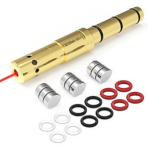 Angeebin Laser Boresighter for 7.62/.308WIN/.32acp/30-30WIN/30-06 Firearms, End Barrel Laser Bore Sight Accurate and Easy Use