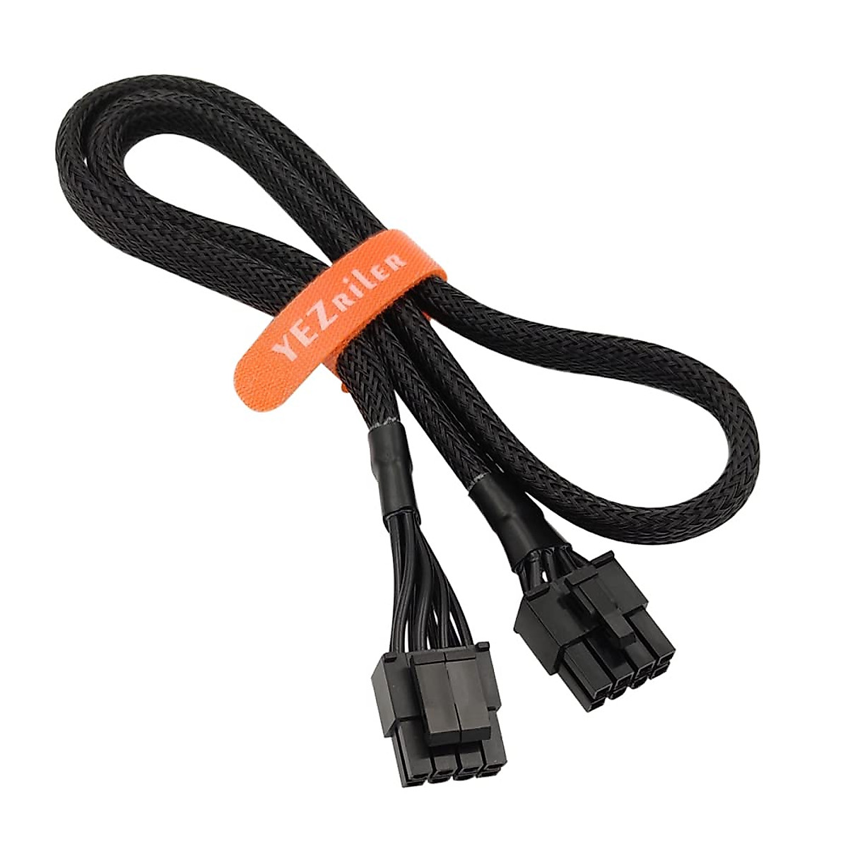 YEZriler CPU Cable for Corsair PSUs, CPU 8 Pin Male to CPU 8 Pin (4+4 Detachable) Male EPS-12V Motherboard Power Adapter Sleeved 25-inch (63cm)