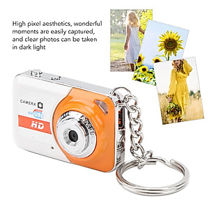 Pomya Mini DV Camera, Small Video Camera Recorder Motion Detection Support 32G Memory, USB Mini Camera Keychain Video Recorder for Webcam, Kids Students ()