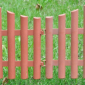 Garden Fence Edging, Fence Stone Hammer in Lawn Edging Spring Yard Lawn Garden Faux Stone Patio Fence Garden Decor Flower Grass Bed Border