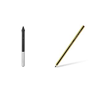 Wacom One Pen CP91300B2Z for Wacom One Creative Pen Display & STAEDTLER 180 22 Noris Digital Classic, EMR Stylus in Pencil Shape, fine 0.7 mm tip, 4096 Pressure-Sensitivity Levels