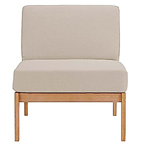 Modway Sedona Armless Chair, Natural Taupe
