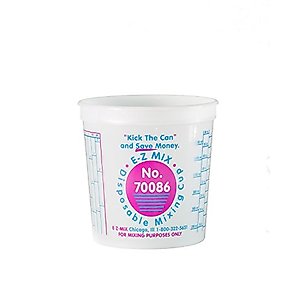 E-Z Mix 70086 2 1/2 Quart Cup, 25 Pack