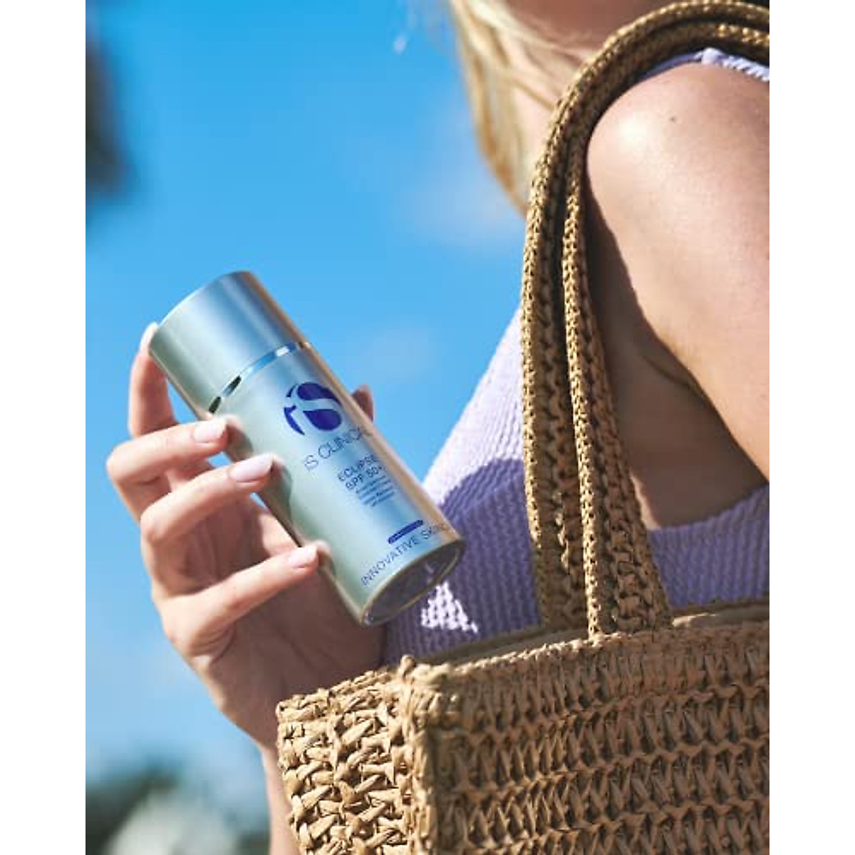 iS CLINICAL Eclipse SPF 50+ Sunscreen, Zinc Oxide tinted sunscreen, ultra sheer non-greasy matte finish sun cream for face