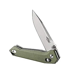 Firebird Ganzo FB7651-GR Pocket Folding Knife 440C Stainless Steel Blade G10 Anti-Slip Handle with Clip Hunting Fishing Camping Folder Outdoor EDC Knife (Green)