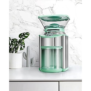 Electric Conical Burr Coffee Grinder, Adjustable Burr Mill with 19 Precise Grind Setting, Stainless Steel Coffee Grinder Electric for Drip, Percolator, French Press, Espresso, Green