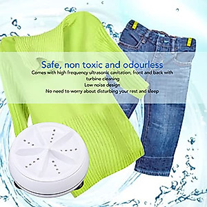 Portable Washing Machine Turbine Ultrasonic,mini turbo washer for Underwear Towels Socks Small clothing and items,suitable for Travel,Business Trip,Home,Apartment,Dish Washing