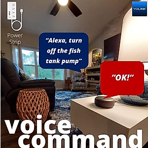 Smart Power Strip, YoLink 1/4 Mile World's Longest Range Power Strip Compatible with Alexa Google IFTTT, Surge Protector Plugs 4 USB Charging Ports + 4 AC Plugs for Multi Outlets - YoLink Hub Included