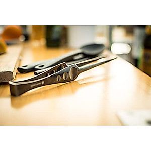 Snow Peak Pitts CS-370 Stainless Steel Tongs, For BBQs, Tapered Design, Corrosion Resistant, Outdoor Camping