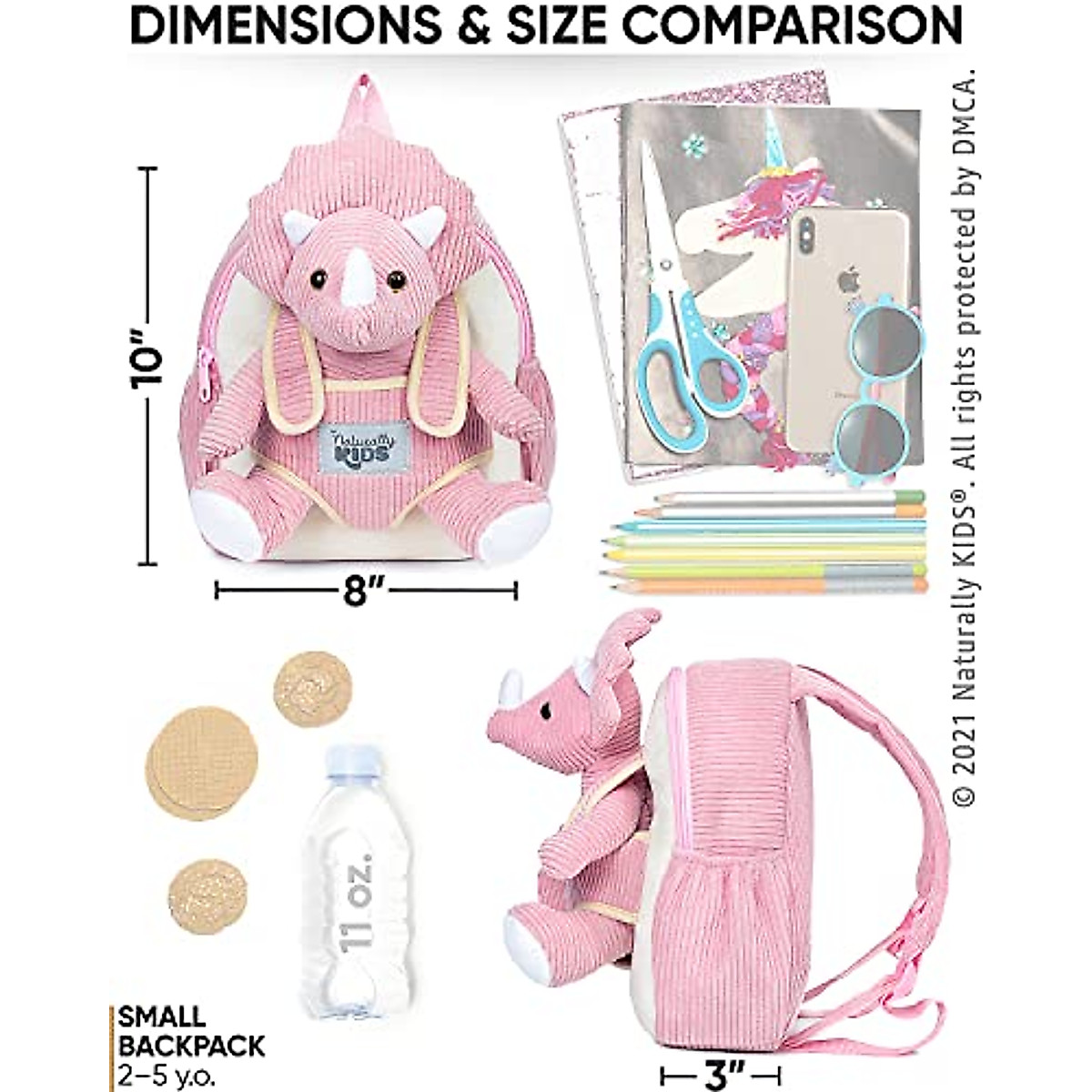 Naturally KIDS Small Dinosaur Backpack