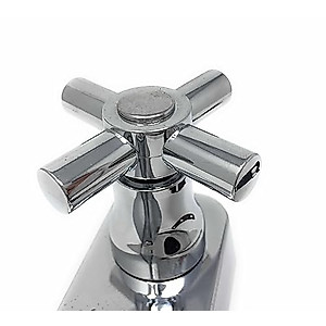 Stainless Steel Spout Plastic Kitchen Faucet Chromed Finished w/Durable Construction 8" Center Set- ADA [1205 P] No Lead