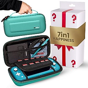 EVORETRO Switch lite case accessories compatible with nintendo switch case lite, nintendo lite case with nintendo lite accessories for Pokemon Legend, Animal Crossing, Super Mario, Mario Kart