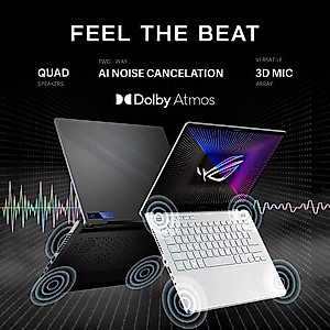 ASUS 2022 ROG Zephyrus G14 14" FHD 144Hz Gaming Laptop, AMD Ryzen 7-5800HS, NVIDIA GeForce RTX 3060 6G Graphics, 16GB RAM, 1TB PCIe SSD, Backlit Keyboard, Win 11 Pro, White, 32GB USB Card