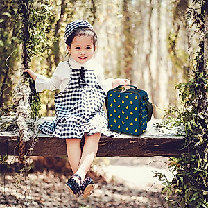 Rubber Ducky Insulated Lunch Bag Women Reusable Lunch Tote Bag for Men Adult Adjustable Shoulder Strap Cooler Lunch Box for Work Office Picnic Travel