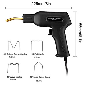 50W Standard Plastic Welding Machine, Plastic Welder Auto Bumper Repair Kit Car Bumper Repair Kit with Staples Hot Stapler Plastic Repair Kit