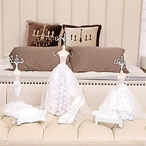 LDCHNH European Jewelry Display Stand Jewelry Stand Princess Model Wedding Six-piece Suit