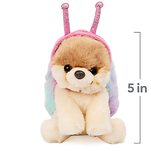 GUND Boo, The World’s Cutest Dog, Itty Bitty Boo Snail #60, Stuffed Animal Plushie, Spring Decor, Pink and Blue, 5”