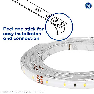 GE LED Tape Light, Indoor Plug-In Strip Light, Color Changing, 10-Feet