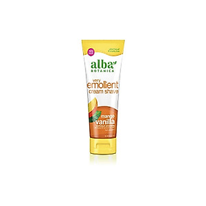ALBA BOTANICA Cream Shave,Mango Vanilla, 8 OZ (Pack of 2)