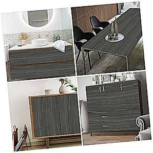 Housoutil 4pcs Planks Wall Bathroom Wood Carpet Peel Decorative Sticker PVC Decor Home Decals Flooring Tile Self-Adhesive and Bedroom Grain Tiles Laminate Cmxcm Decal Kitchen Vinyl Floor