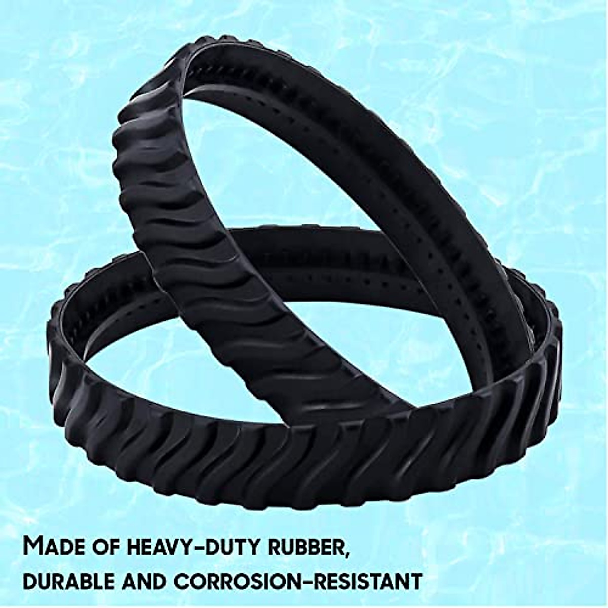 Seentech R0526100 Swimming Pool Cleaner Replacement Tire Track Wheel Compatible with MX8/MX6 In-Ground Pool Cleaner - Heavy Duty Rubber - Improves The tire Life Cycle by 50% (2-Pack)