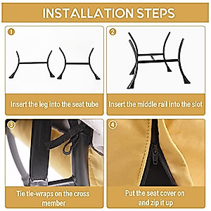 SESHINELL Faux Leather Lazy Chair with Ottoman, Suede Modern Accent Chair Contemporary Lounge Leisure Sofa Chair with Armrests, Reading Chair and Folding Footstool Set for Living Room, Bedroom, Yellow