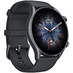 Amazfit GTR 3 Pro Smart Watch for Men,12-Day Battery Life, Alexa Built-in, Bluetooth Call & Text, GPS & 150 Sports Modes, 1.45”AMOLED Display, Fitness Watch with SpO2 Heart Rate Tracker, Black
