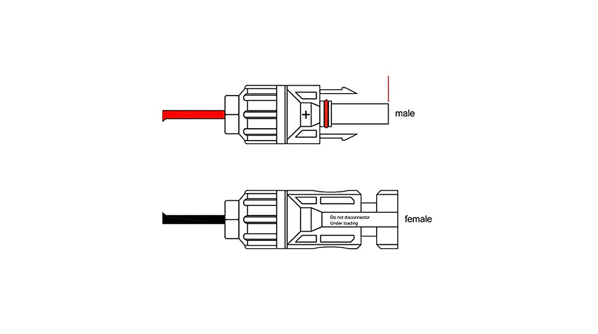 Solar Panel to SAE Adapter Cable 10AWG 0.60m PV Connector Solar ...