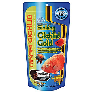 Hikari 12-Ounce Sinking Cichlid Gold Pellets for Pets, Medium