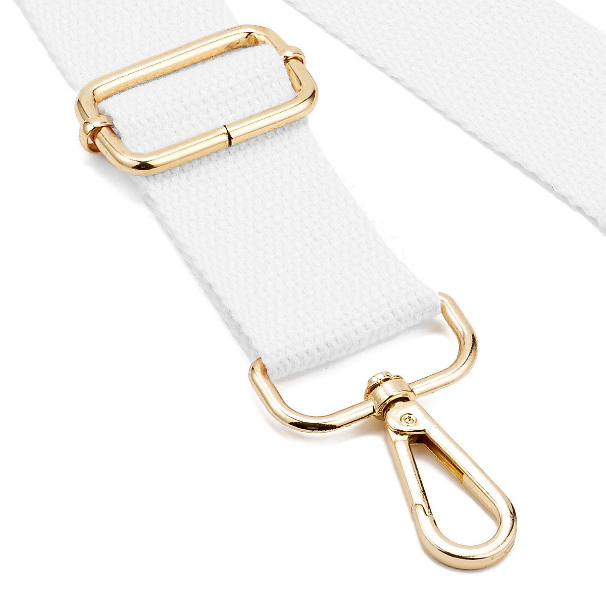 DEVPSISRWide Shoulder Strap Replacement Adjustable Belt Canvas Bag Crossbody Handbag (White)