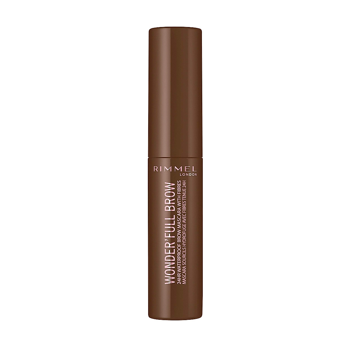 Rimmel London Wonder'Full 24HR Eyebrow Mascara, Long-Wearing, Waterproof, Smudge-Proof, 002, Medium Brown, 0.04oz