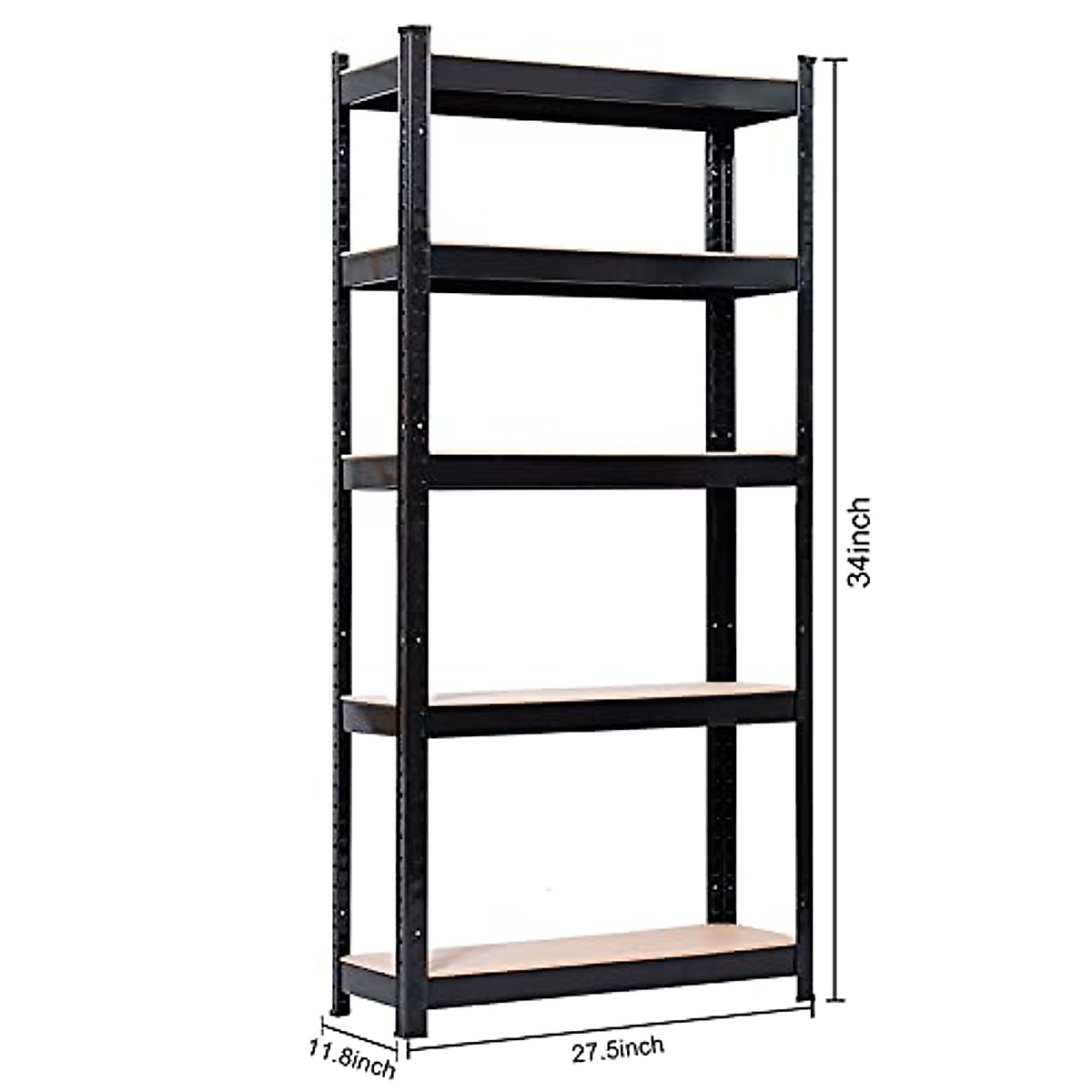 WESTHL 5 Tier Storage Rack,Heavy Duty Metal Shelving Unit Storage Rack Unit Garage Storage Shelf for Kitchen Storage Cabinet Organization