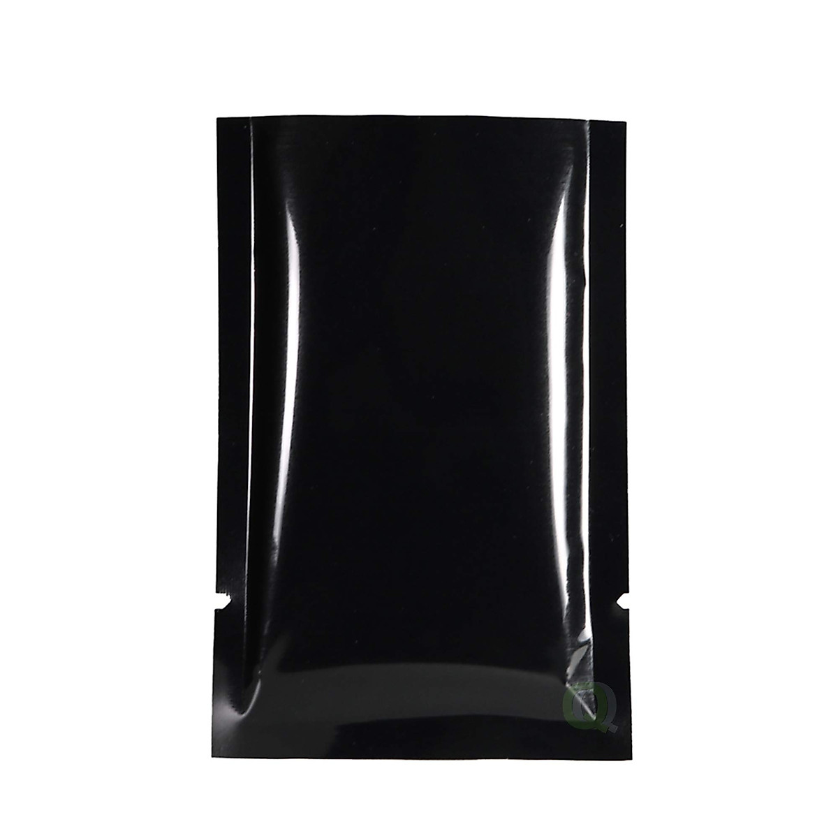 QQ Studio Multi Color Glossy Food Safe Confectionery Dessert SlickSeal™ Flat Bag with Tear Notch (100 Black, 2.75" x 4")