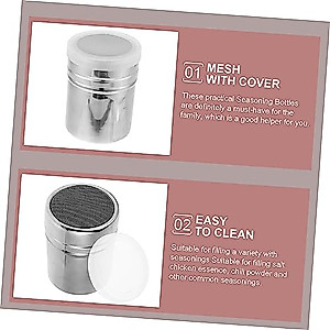 Doll Fridge kitchen gadget small tools with cover bottle powder bottle pepper can black pepper household pepper shakers condiment jar coffee Castor coffee can metal can with lid