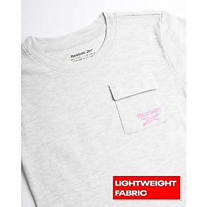 Reebok Girls' Legging Set - 3 Piece Performance Long Sleeve T-Shirt, Tee, and Leggings - Active Set for Toddlers/Girls, 2T-6X, Size 6, Semi Proud Pink