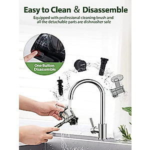 Aeitto Cold Press Juicer, BPA Free Slow Juicer, Easy to Clean, Juicer Machines with Quiet Motor & Reverse Function, Masticating Juicer for Vegetable and Fruit