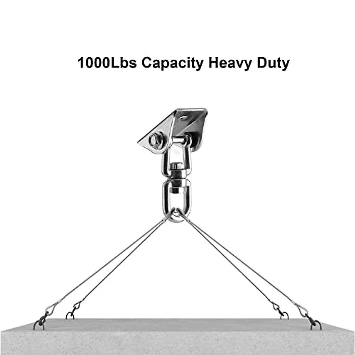 Vigorwise Tree Swing Hanger Hanging Chair Hardware Hammock Hanging Kit Tire Swing Swivel Punching Bag Hanger