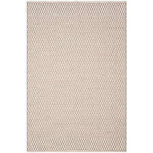 SAFAVIEH Montauk Collection Area Rug - 6' x 9', Ivory & Grey, Handmade Flat Weave Boho Farmhouse Cotton, Ideal for High Traffic Areas in Living Room, Bedroom (MTK339A)