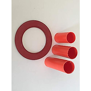 American Standard Champion 4 and Eljer Toilet Seals, NuFlush Replacement for 2 Rubber seals and silicone grease & silicone glue included