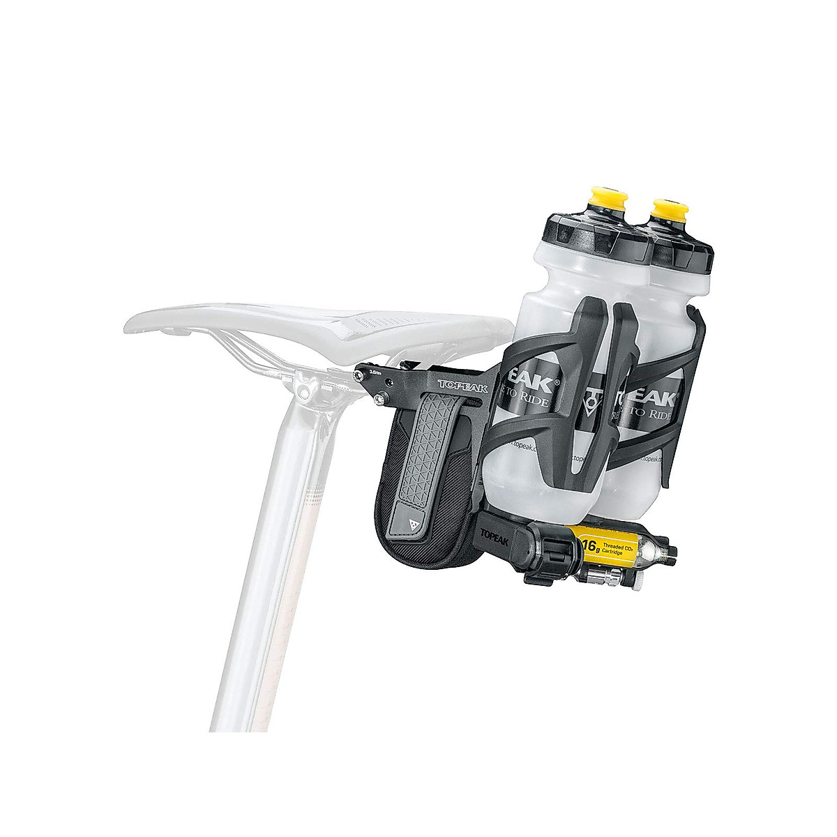 Topeak Tbuelt Elite Tri-Backup Adj Al Saddle MNT Holder