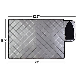 Handy Laundry Magnetic Ironing Mat, Change Any Flat Surface into an Ironing Board, Silicone Slip Resistant Iron Rest to Safely Place Your Hot Iron, Easy to Take Along When Traveling, (19 x 28 Inches)